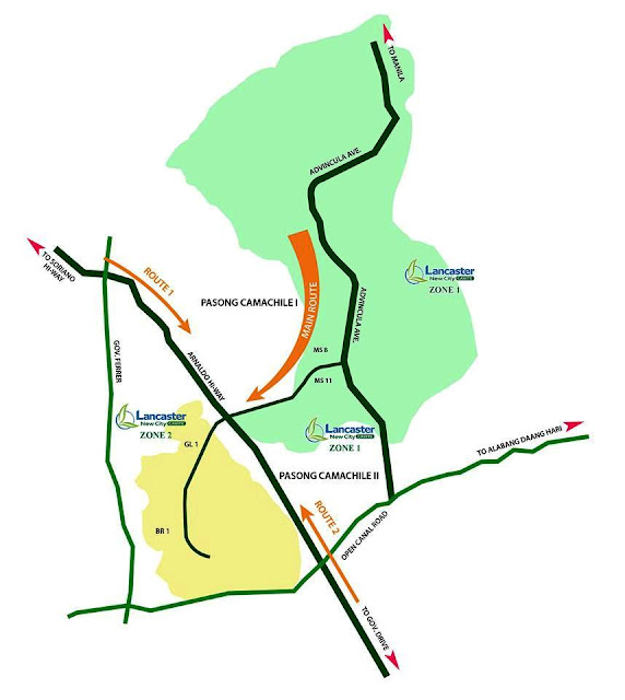 LOCATION MAP - Subdivision Plan | Lancaster New City Cavite Phils.
