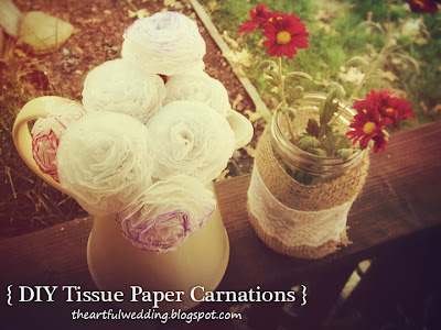 the artful wedding: DIY Wednesday {Tissue Paper Carnations}