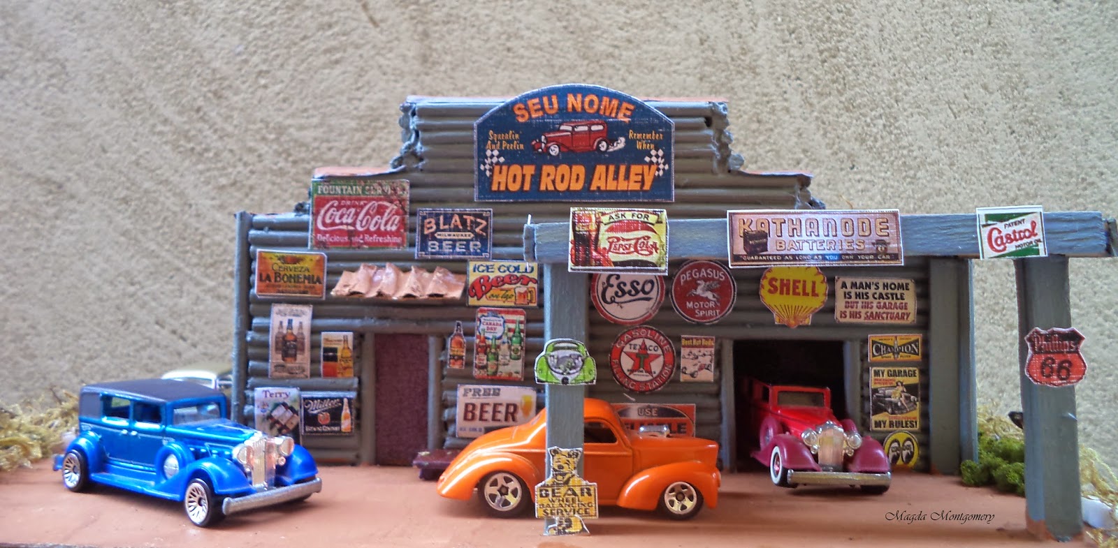 HOT BERRY CARS DRIVE: Diorama Hot Rod Alley