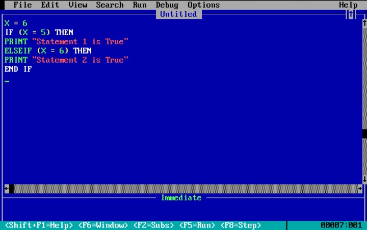 QBASIC TUTORIAL 7 - IF and THEN Commands ~ ELITCODE - Learning Starts Here