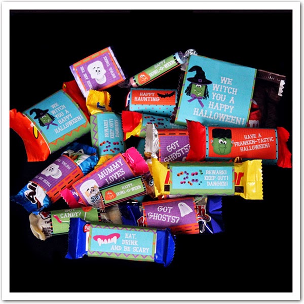 Monkey's Musings: Fun Size Candy Wrappers