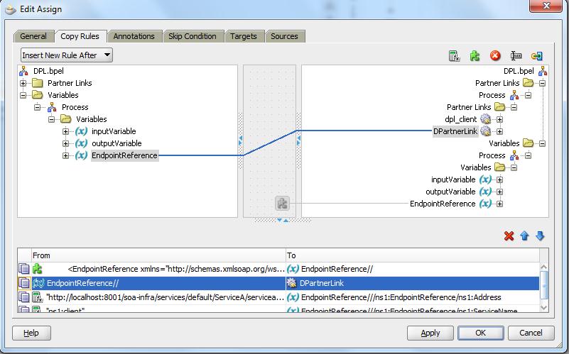 Learning SOA: Dynamic partnerlink in SOA