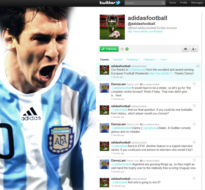 European Football Weekends: Adidas interview with European Football ...