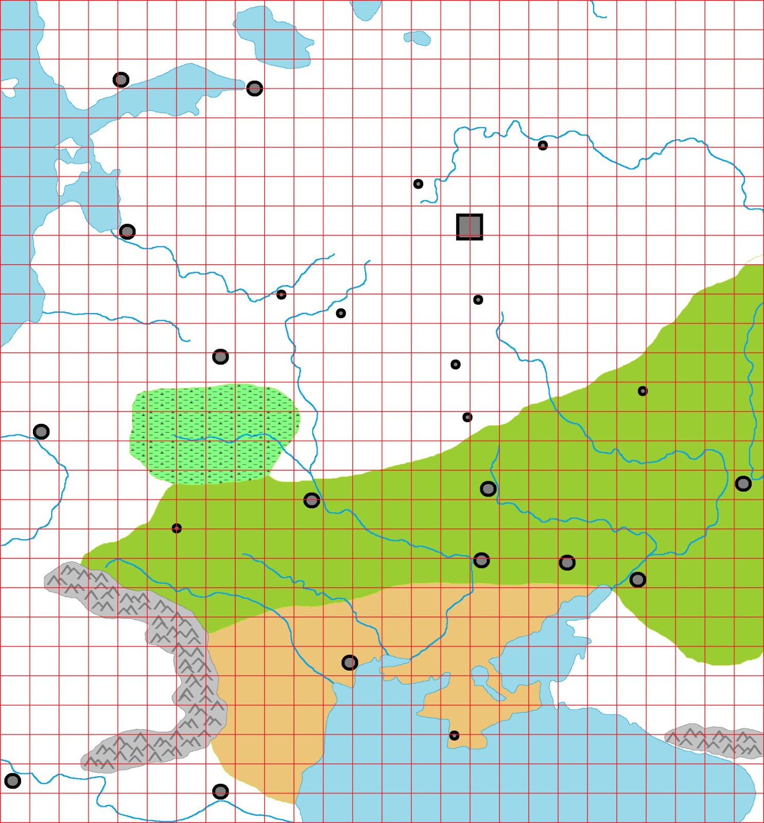 Wargaming Miscellany: A map for my Barbarossa Campaign: Some progress ...