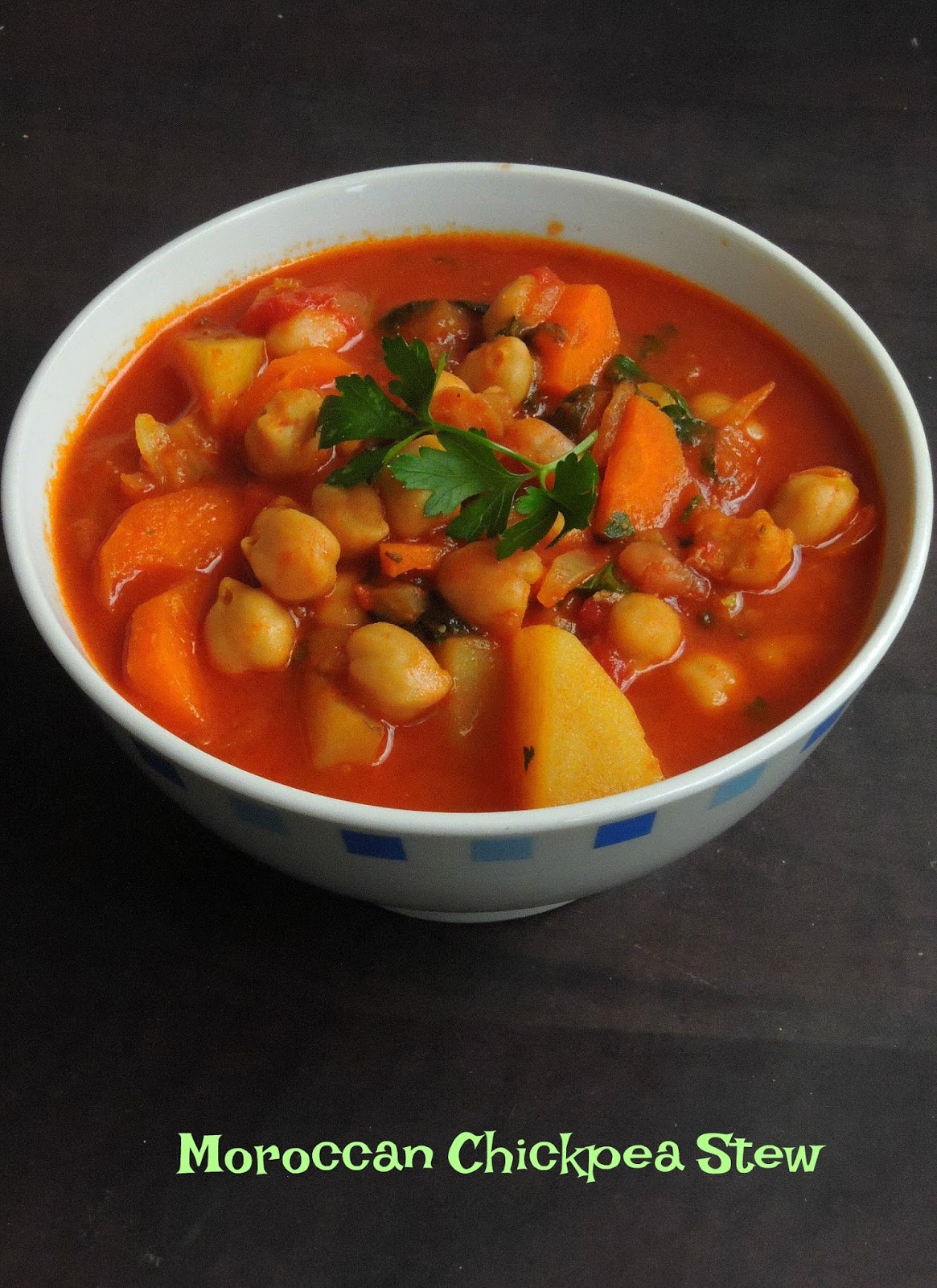 Priya's Versatile Recipes: Vegan Moroccan Chickpea Stew/Gluten Free ...