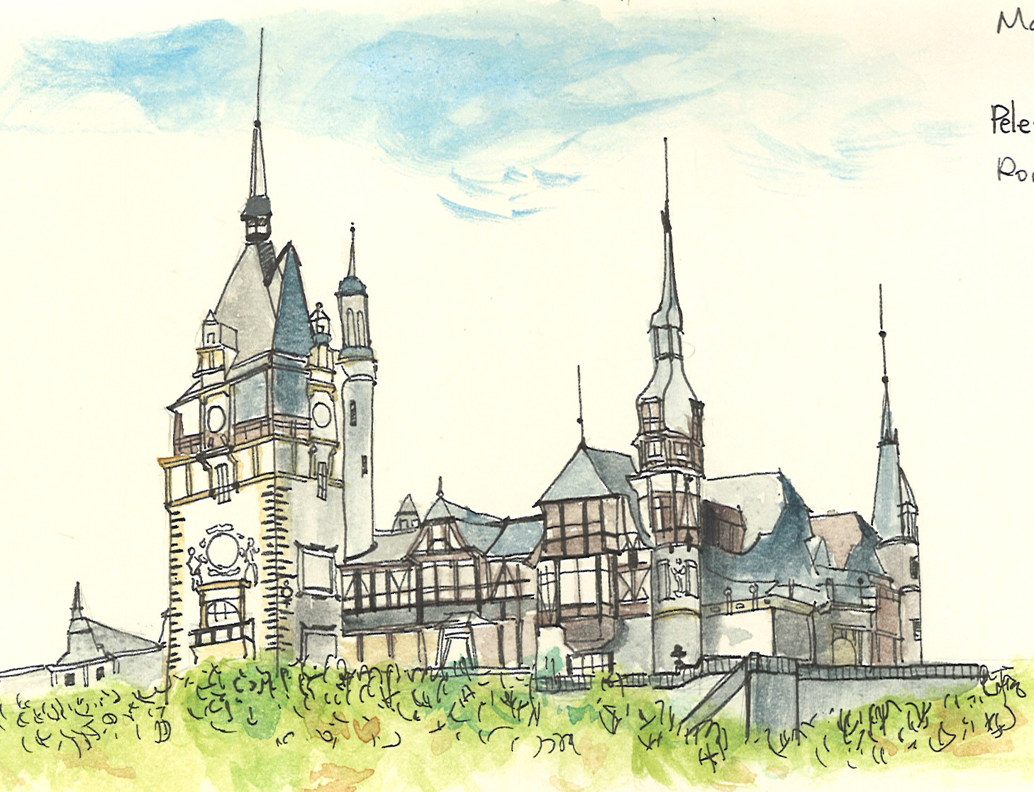 Carol's Drawing Journal: Peles Castle