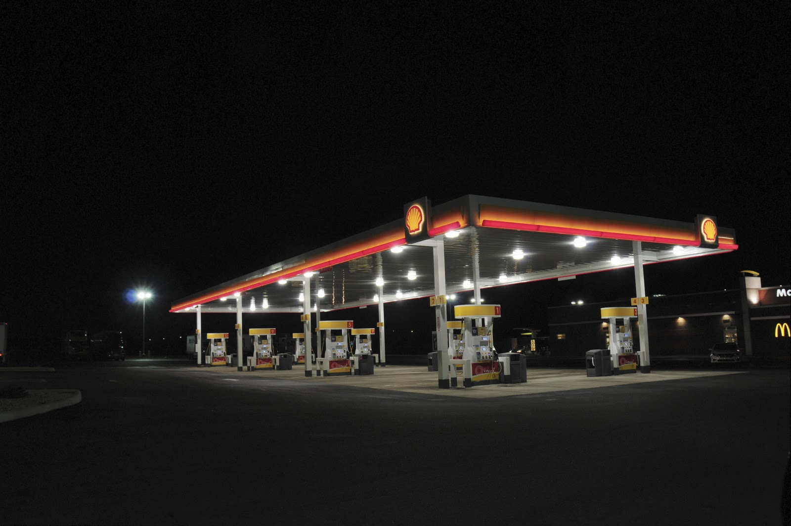 Road Shots- : Jan 21 Truckstop at night