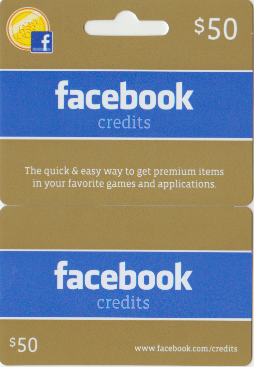 Collectomania: Game Cards - Facebook Credits