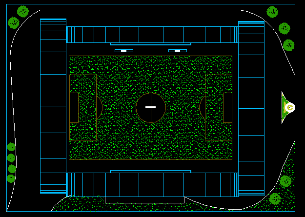 Gambar Kerja Stadion Dwg Pulp