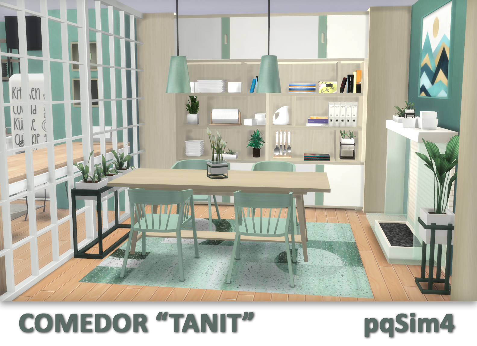 Dining Room "Tanit". Sims 4 Custom Content.