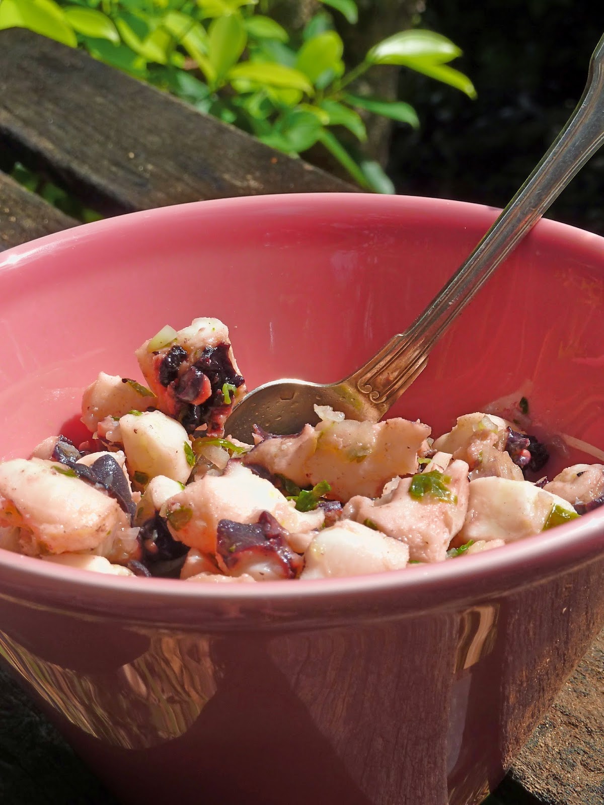 En cuisine avec Marlène: Salade de chatrou ou poulpe