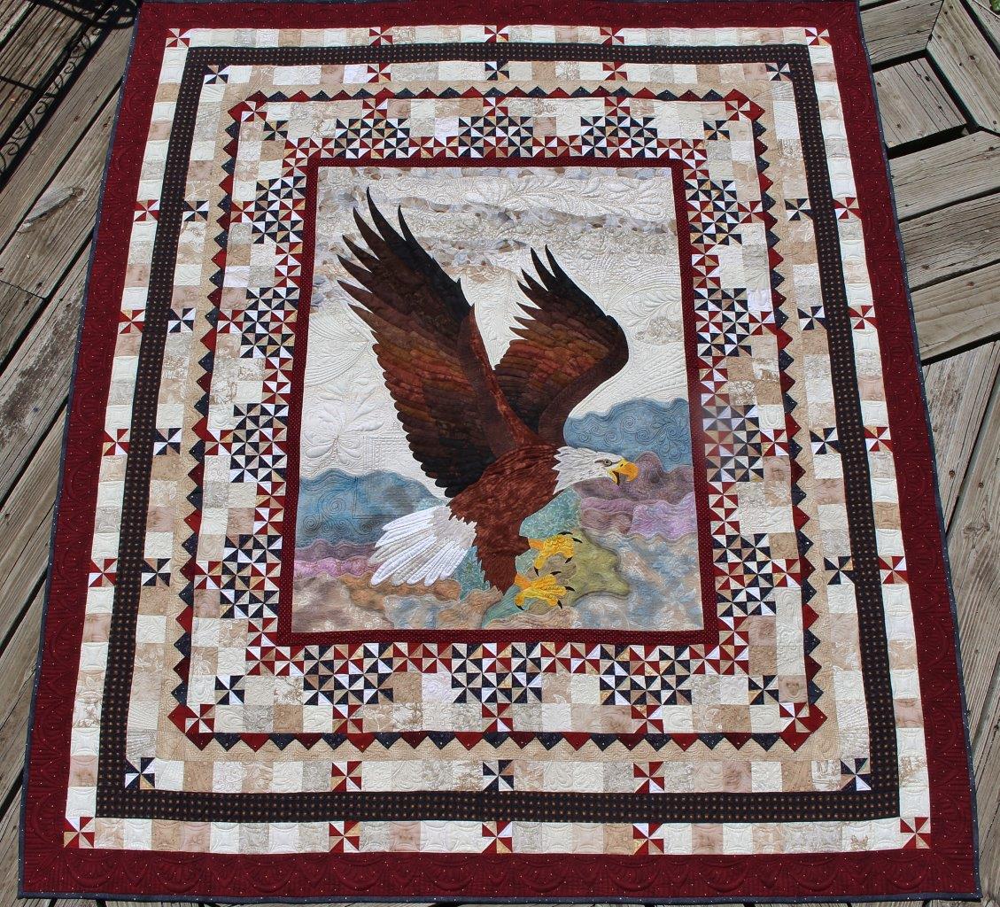 Sarah Lynn's Quilting: Americana Eagle Quilt, All Done!