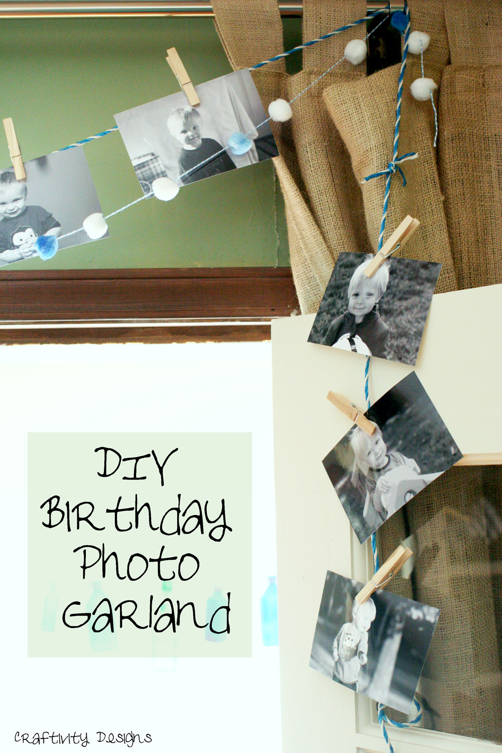 Craftivity Designs: Pom Poms, a Photo Garland & Watercolors