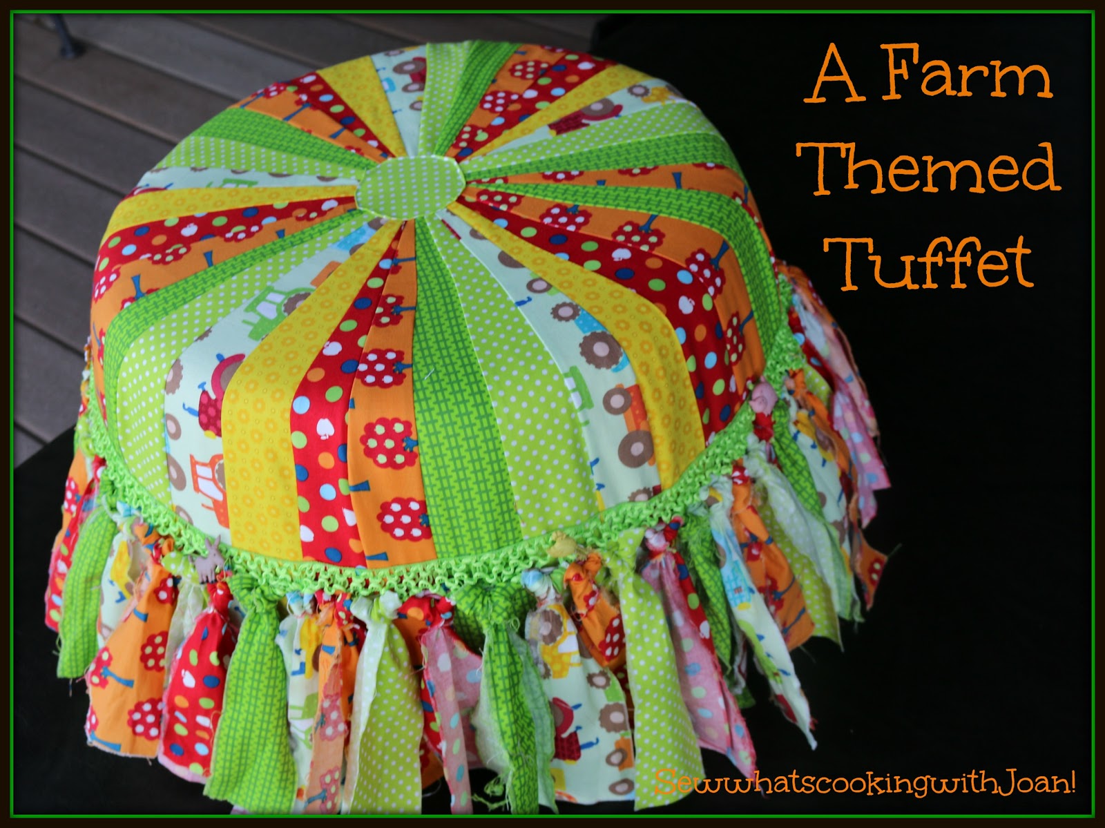 Sew what's cooking with Joan!: Farm Themed Tuffet