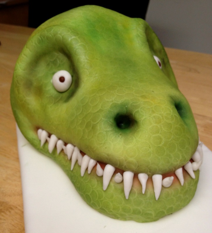 The Crafty Conundrum: SYTYC -T-Rex Cake Tutorial