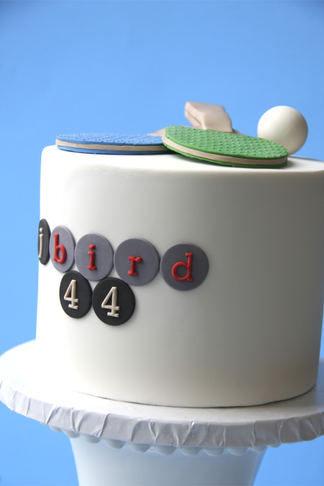 Sweet cake design: ping pong birthday cake