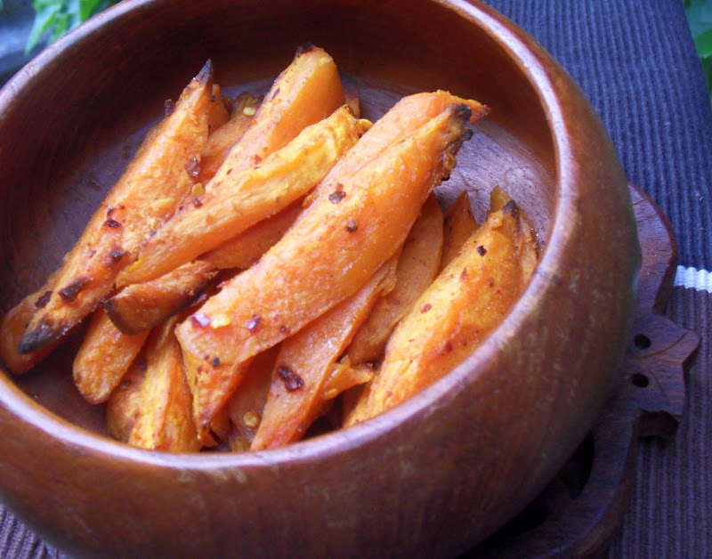 Diana's Cook Blog: « Frites » de patates douces épicées au four