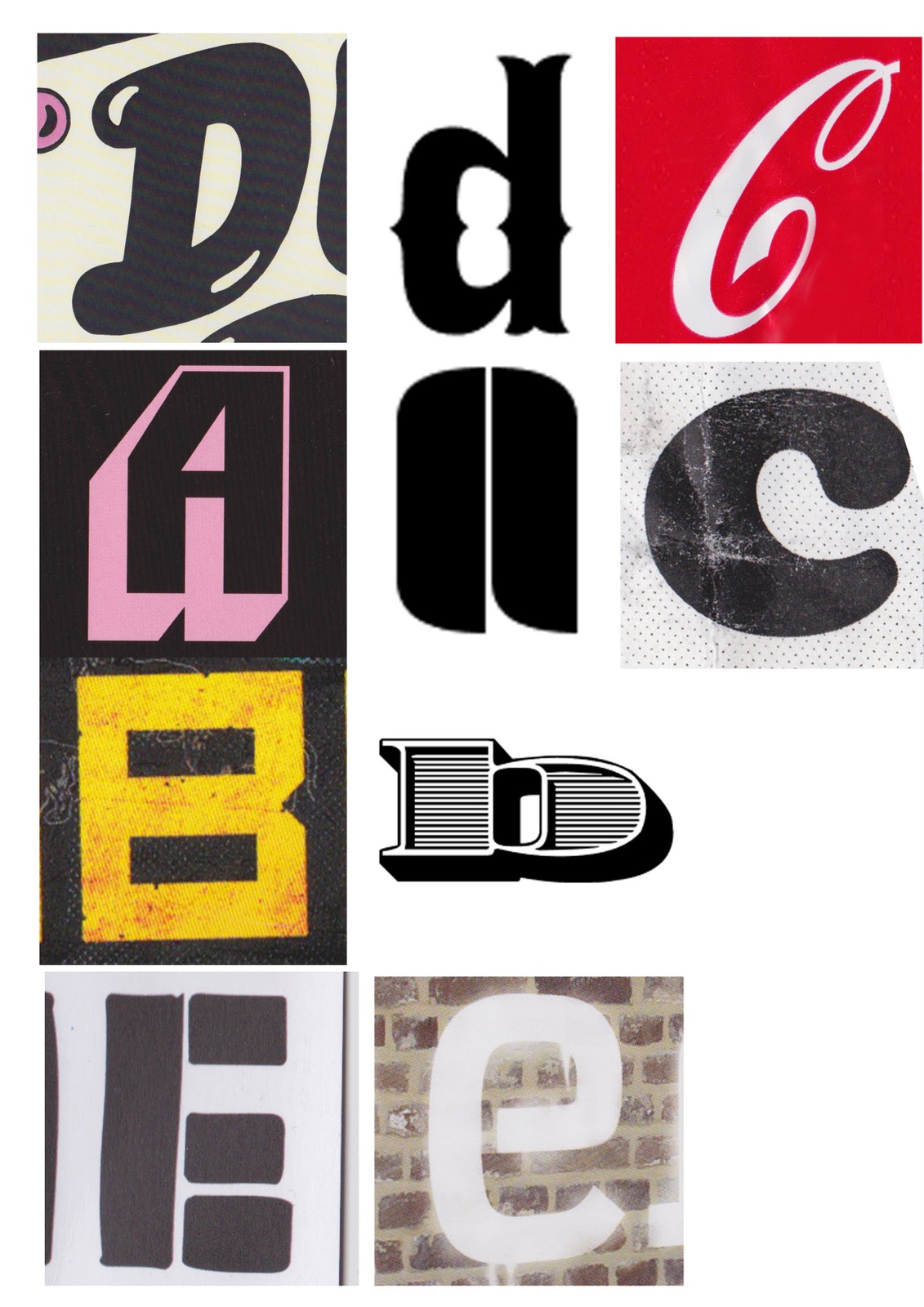 Anamtomy Of Type - Creating Letterforms | Design Practice