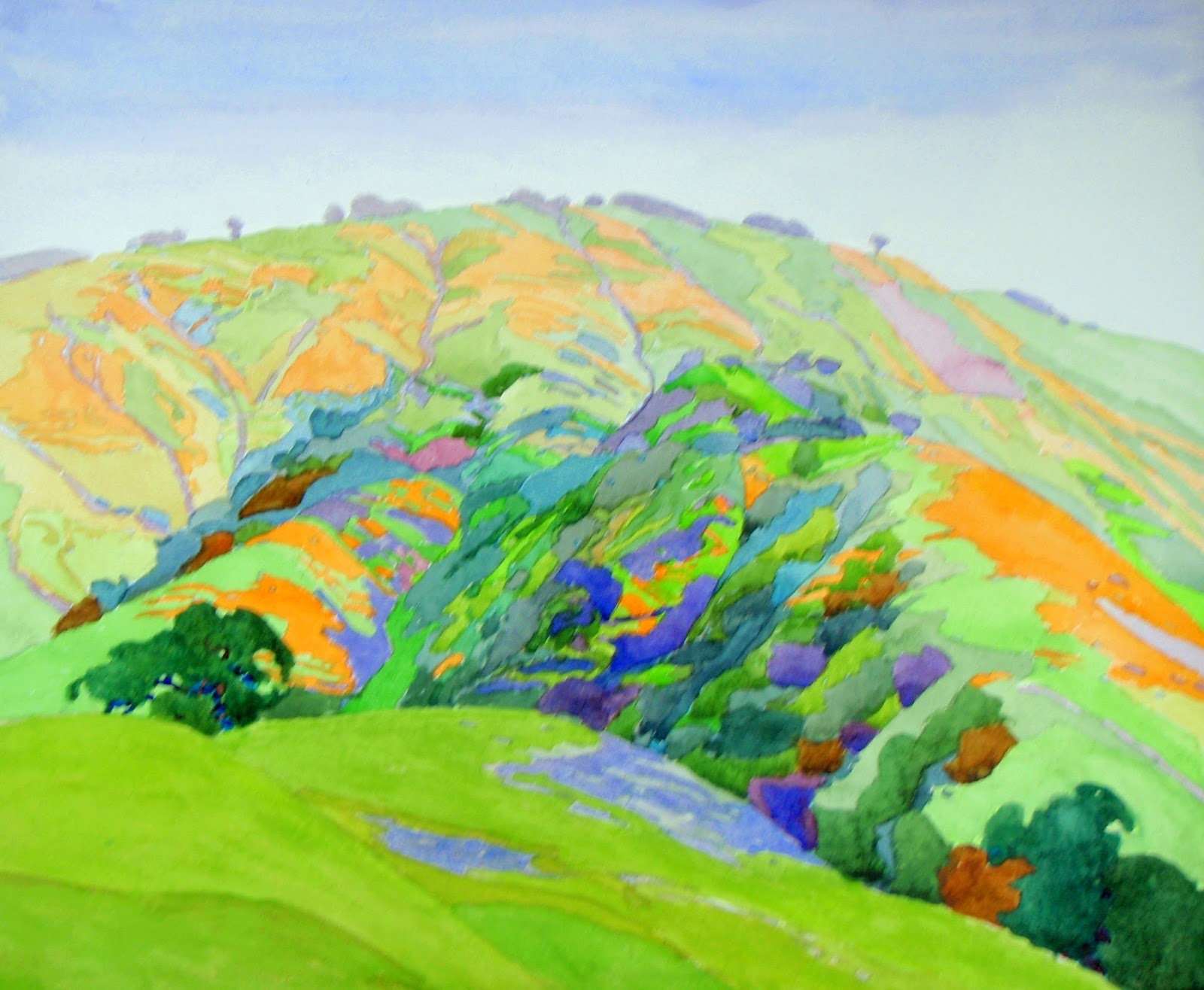 robin purcell california watercolors in the plein air tradition: 2018