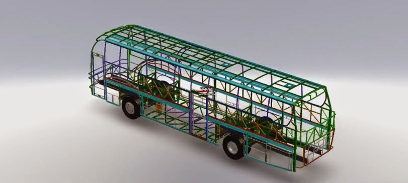 SOLID WORKS BUS STRUCTURE DESIGN ANIMATION - SolidWorks Share