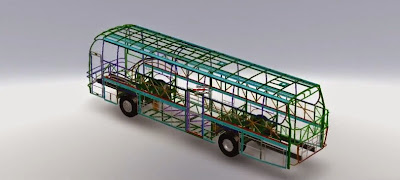 SOLID WORKS BUS STRUCTURE DESIGN ANIMATION - SolidWorks Share
