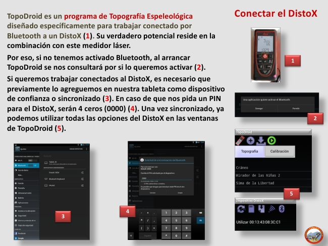 espeleobloc: Topografía espeleológica con TopoDroid
