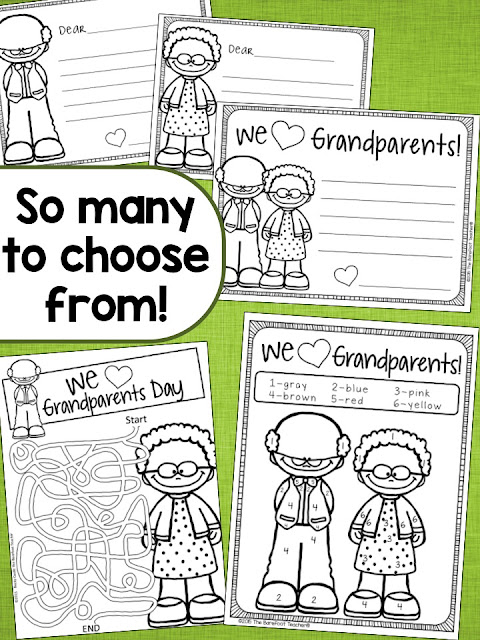 Grandparents Day Activities | The Barefoot Teacher