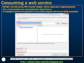 Sql server, .net and c# video tutorial: Part 2 - Consuming a web service