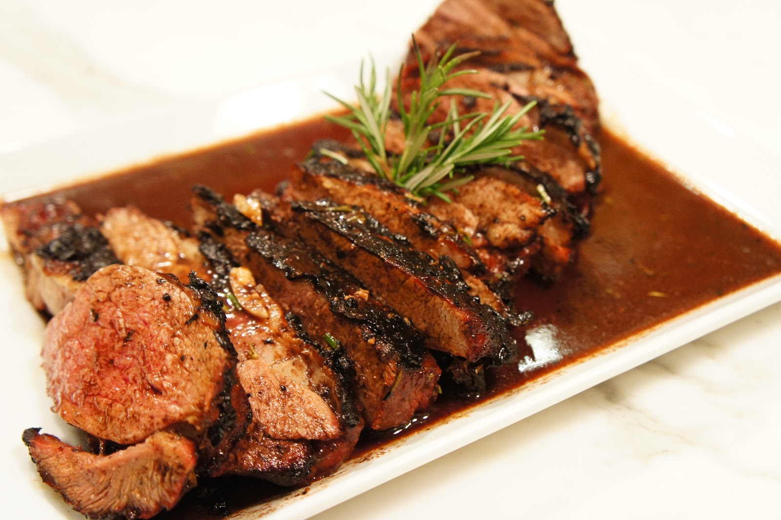 Grilled Leg of Lamb with Balsamic, Port and Honey Glaze