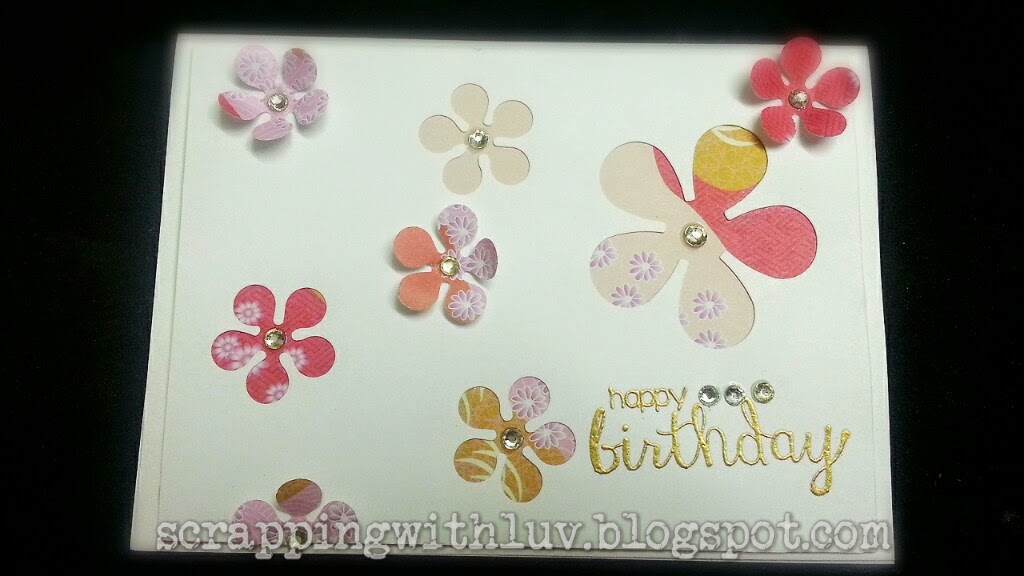 Scrapping with LUV: Back To Basic Birthday Card