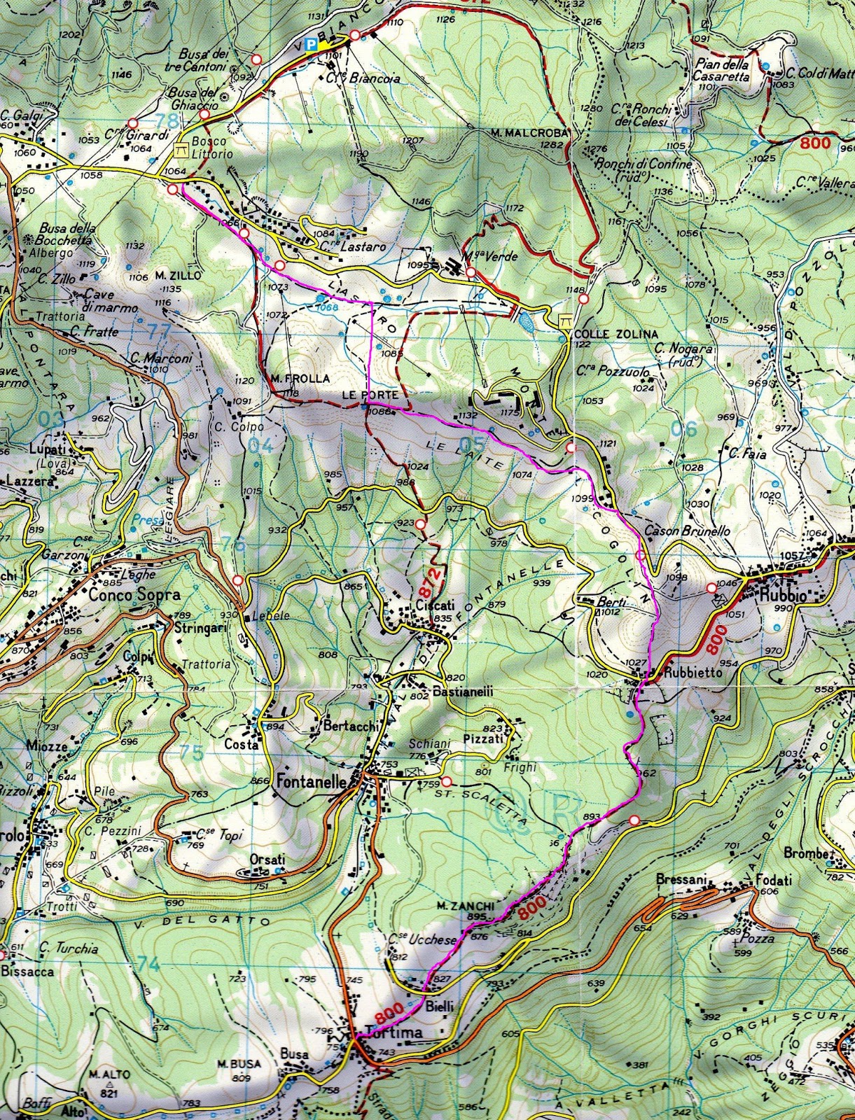 Cartina Geografica Altopiano Di Asiago