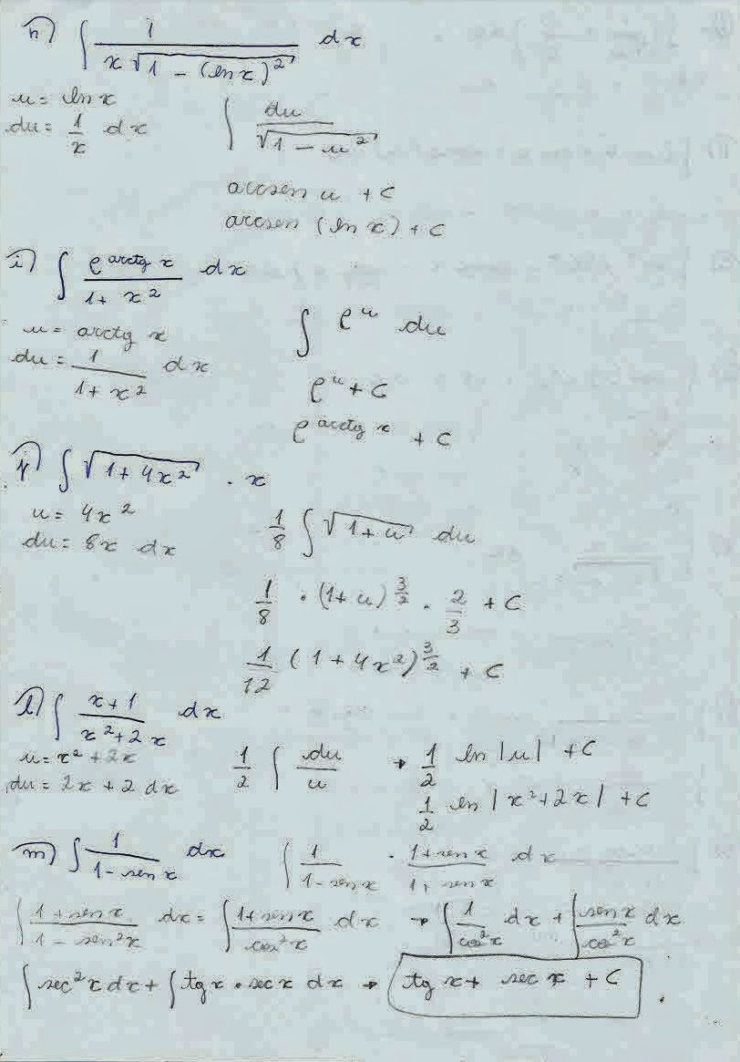 Lista de Exercícios de Cálculo Resolvidos [Integral definida e ...