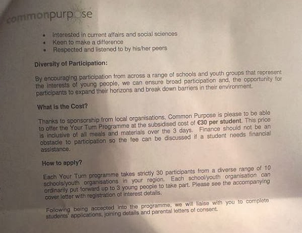 Thomas Sheridan's Official Blog: Common Purpose Irish Education ...