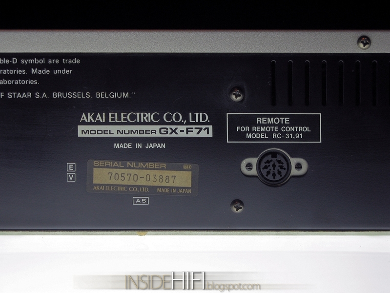 Inside Hi-Fi: Akai GX-F71
