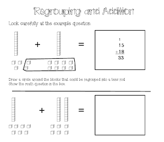 Thinking of Teaching: Regrouping with Base Ten (Freebie)