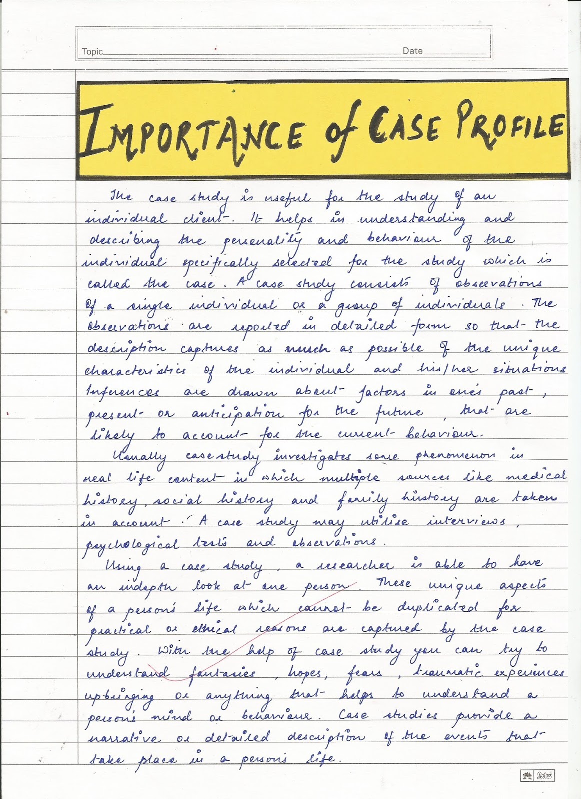 Case Study Psychology