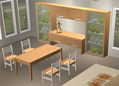 Sims2Play Archive: Sims2Play Dining Rooms, Surfaces and Seating