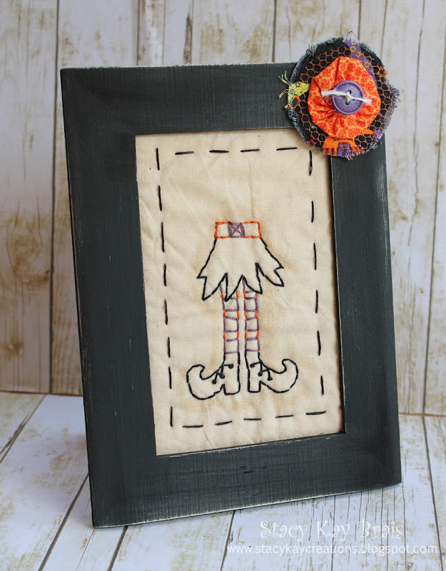 Stacy Kay Creations: Framed Halloween Stitcheries