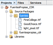 Usando Fuentes Propias para Aplicaciones en Java - Codigo de Relleno