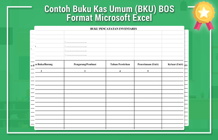 Contoh Buku Kas Umum (BKU) BOS Format Microsoft Excel - Laporan BOS