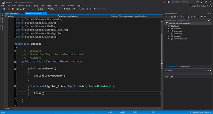 MANUEL RADOVANOVIĆ : Šta je novo u Microsoft Visual Studio 2017