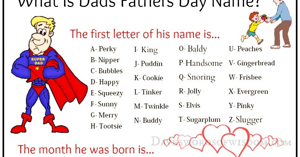 Daveswordsofwisdom Dads Fathers Day Name daveswordsofwisdom-dads-fathers-day-name