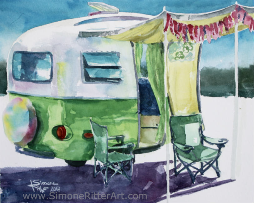 Simone Ritter Art: 1978 Green Boler