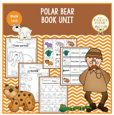 Polar Bear "What do you Hear?" Book Unit ~ Preschool Printables