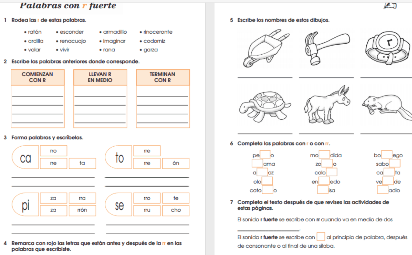 Rincon Educacion: Ejercicios de ortografía