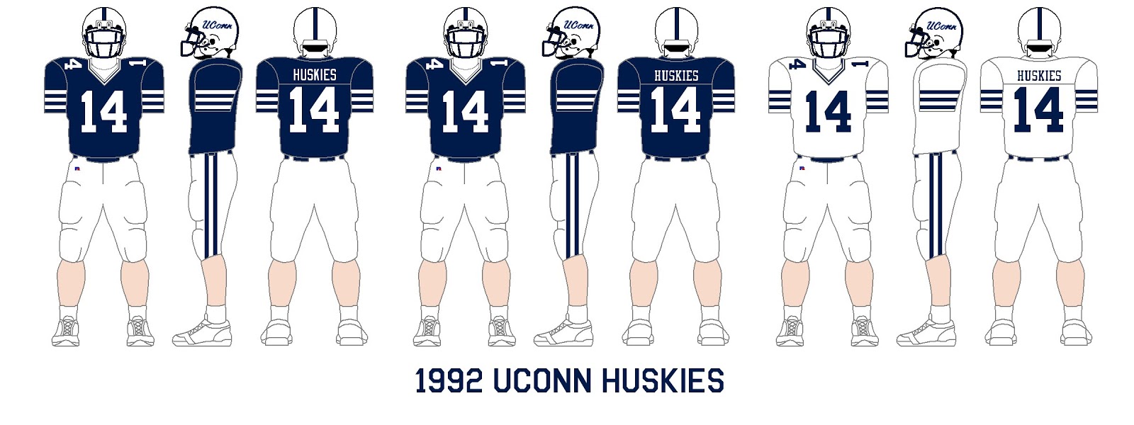 Gridiron Garb: UConn Huskies (1989-93); plus a bonus!