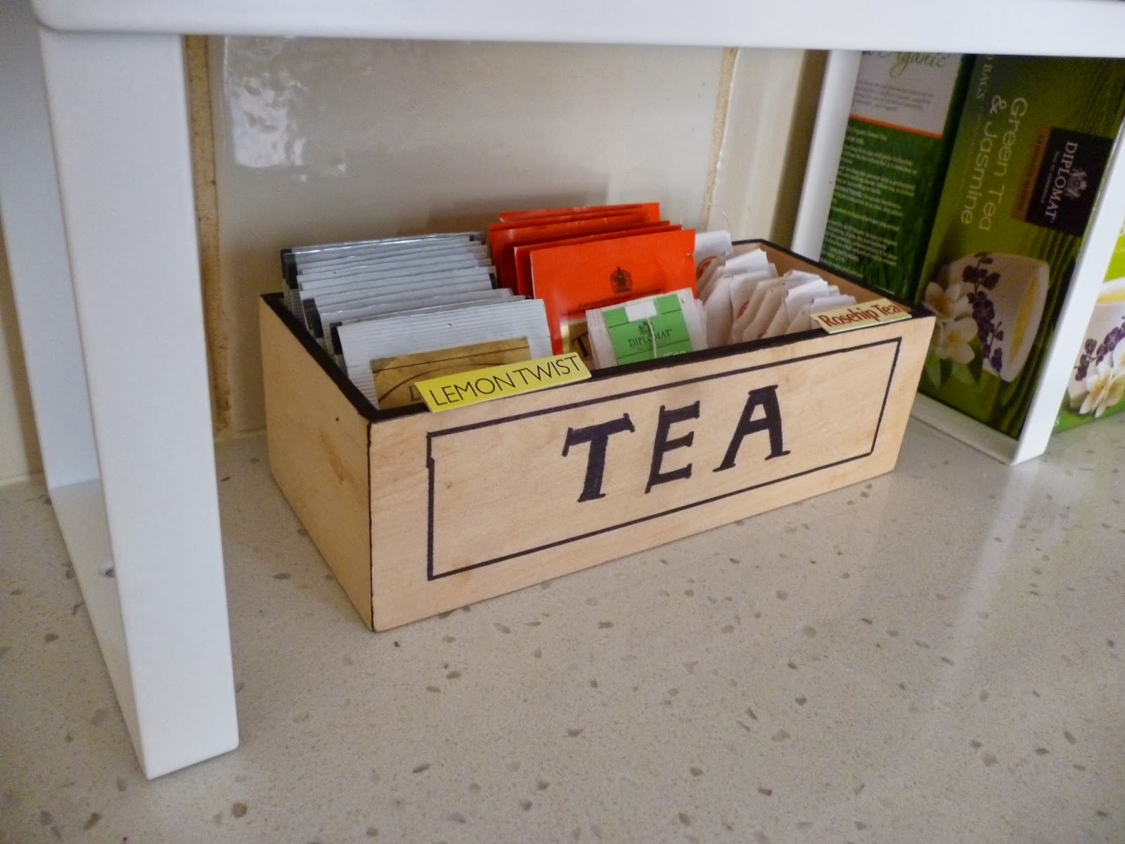This Little Yellow House.: My DIY tea box