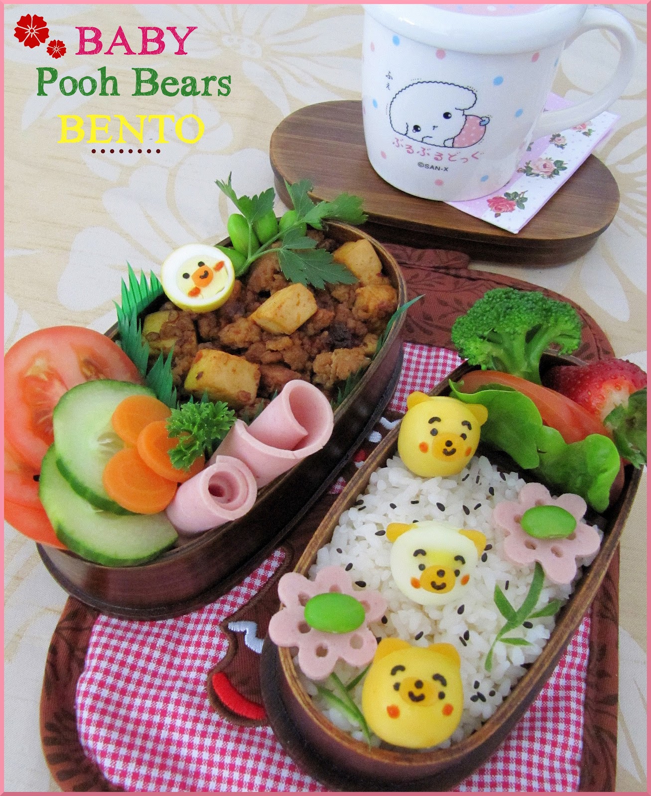 Baby Pooh Bears Bento | Cooking Gallery
