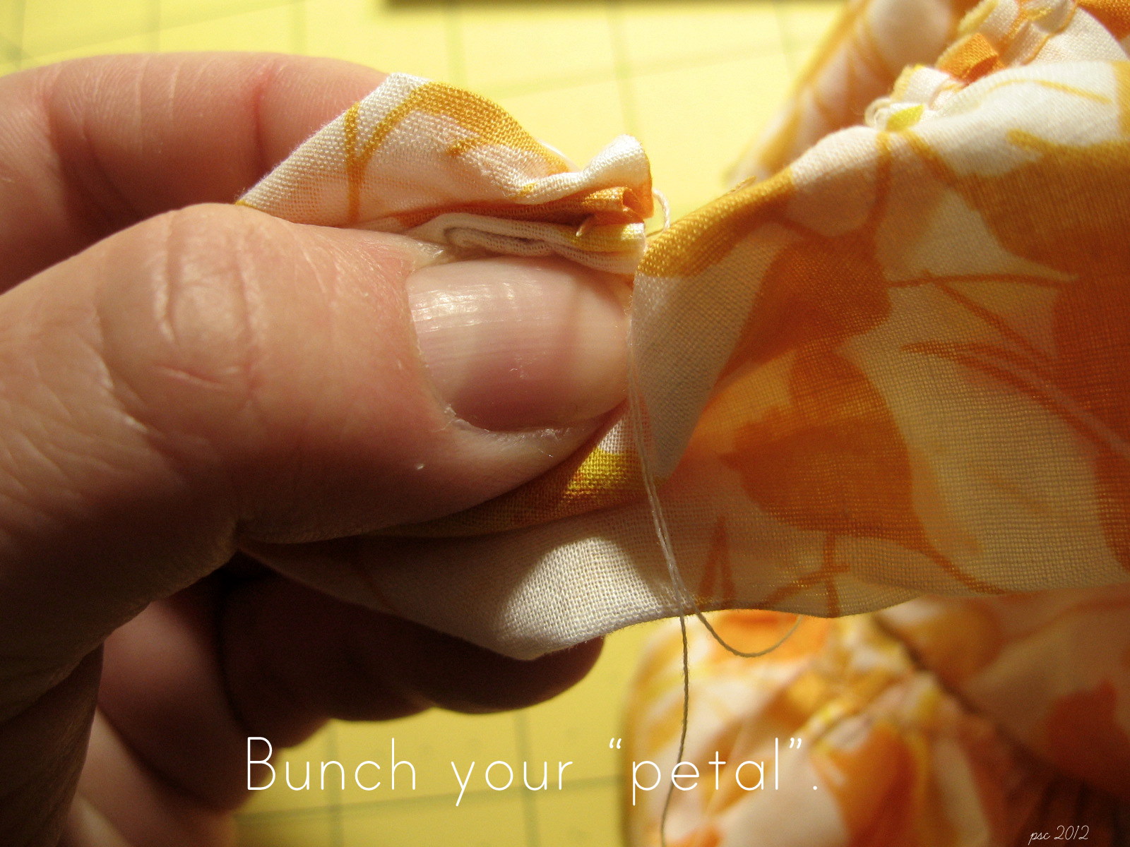 Pickup Some Creativity: Wrapped Fabric Flower Tutorial