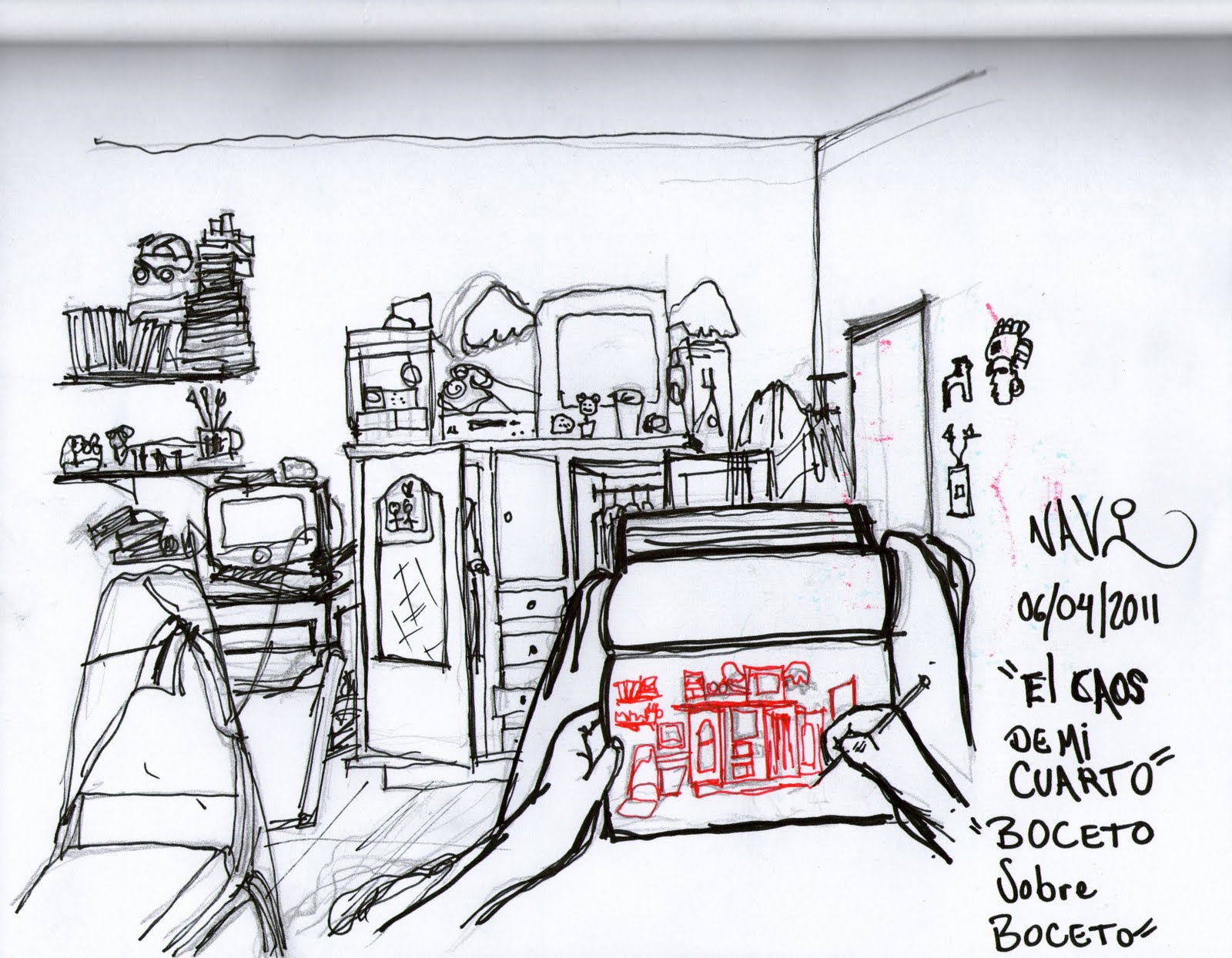 BLOG NAVI ARQUI-DIBUJOS: boceto sobre boceto